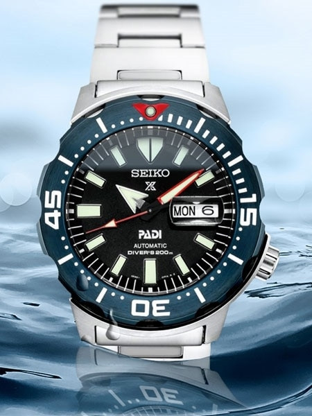 Seiko SRPE27 PADI Edition Monster with new case design and 24-Jewel ...