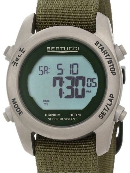 Bertucci G-1T Digital Multi-Function Titanium Chronograph Watch with ...