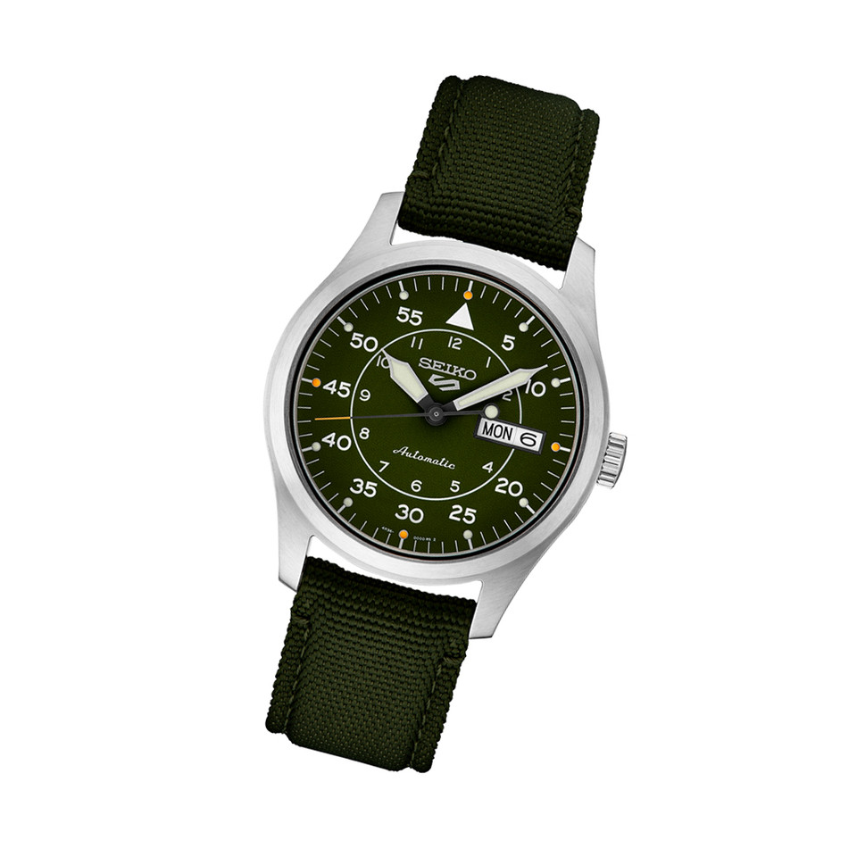 Seiko 5 Sports Automatic Field Watch with Green Dial #SRPH29