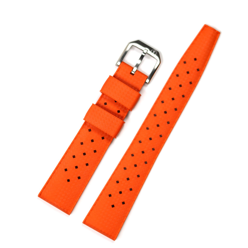 TROPIC Vulcanized Rubber Dive Strap in Orange #TROP-03