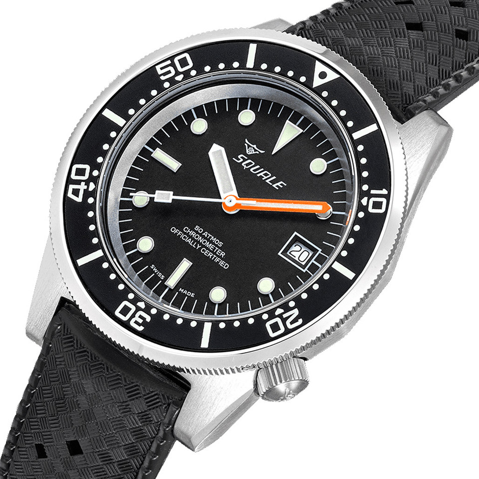Squale 1521 COSC Certified Chronometer 500 meter Dive Watch #1521COSCL.HT