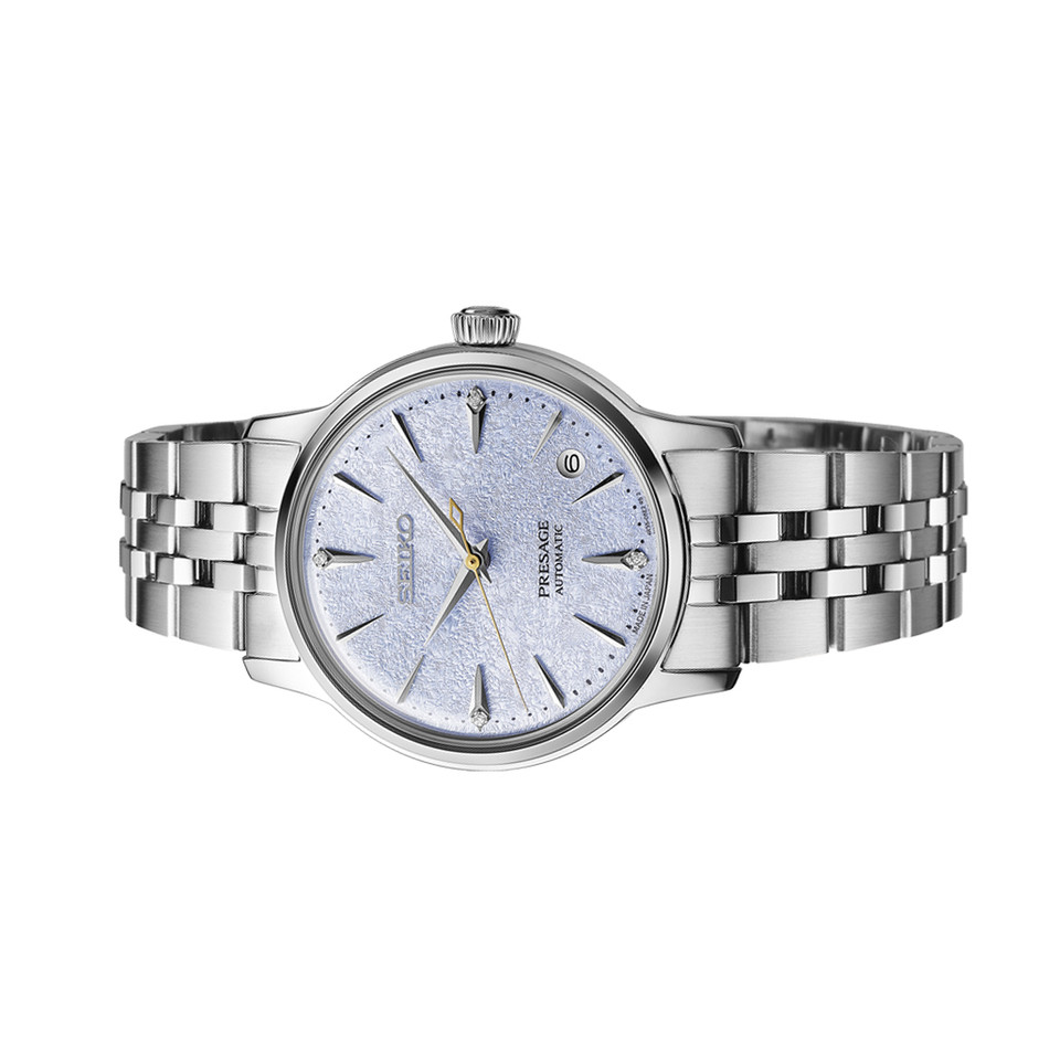 Seiko Presage 34mm Cocktail Time with Light Blue "Skydiving" Dial #SRPL61