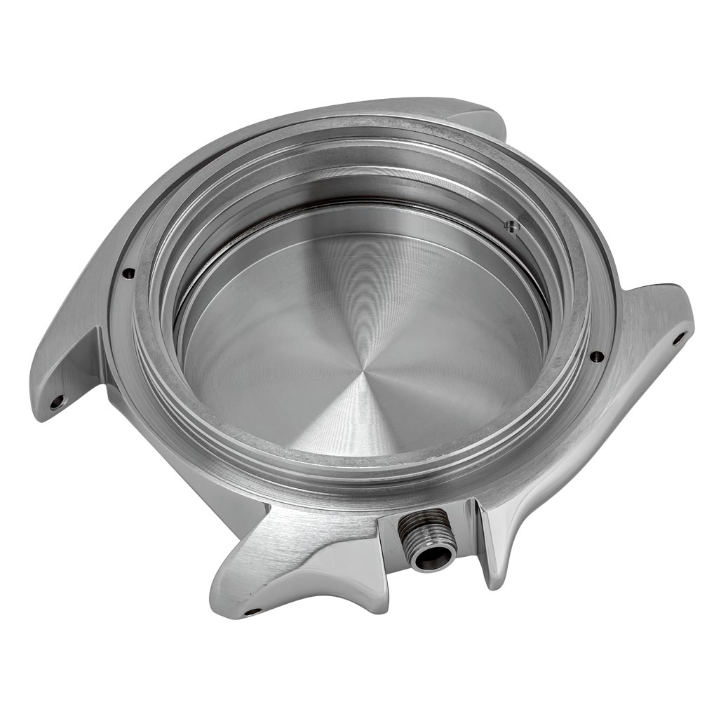 SKX007 Replacement stainless steel case with 4:00 crown and crown ...