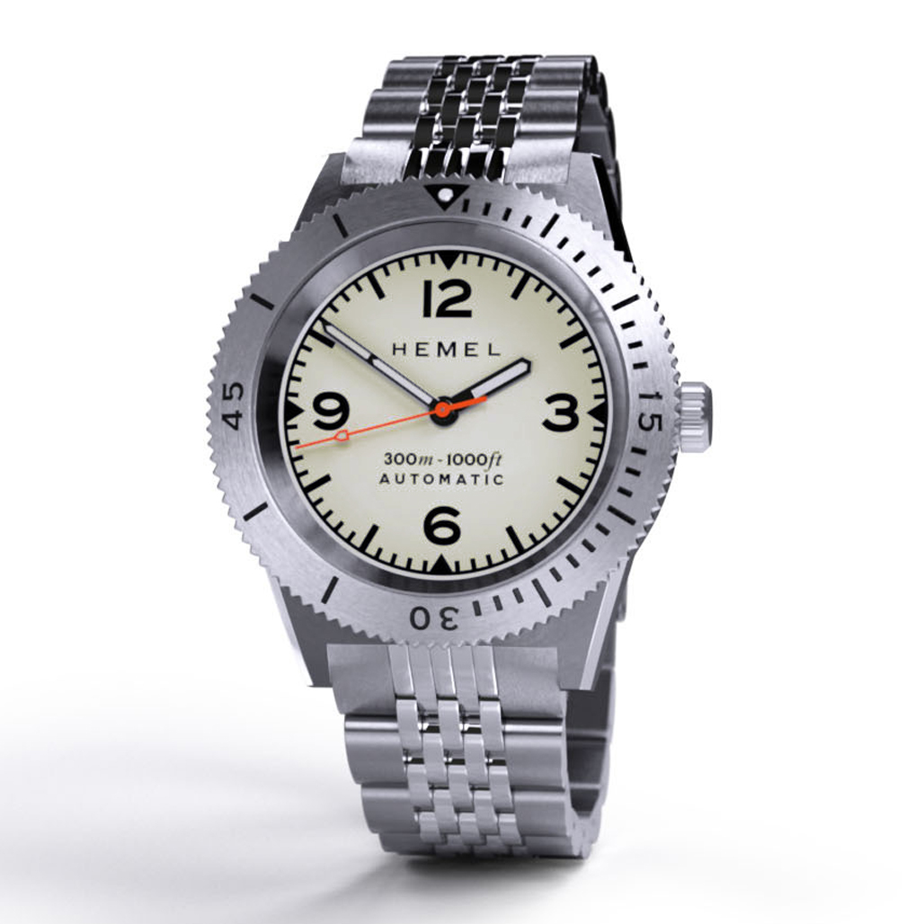 Hemel Sea Dart Automatic Dive Watch with Full Lume Dial #HD3FL