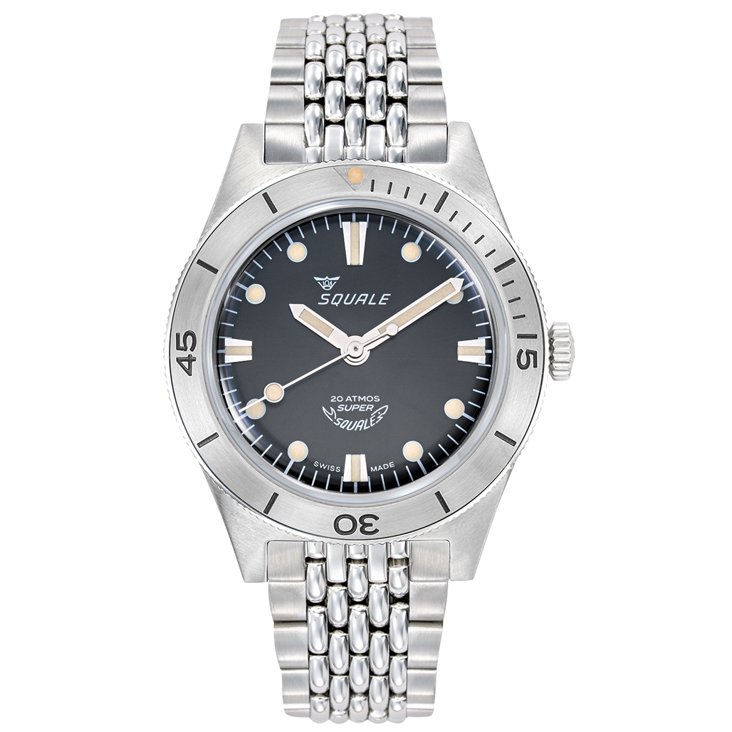 Squale "Super-Squale" Swiss Automatic Skin Diver with Radiant Black ...