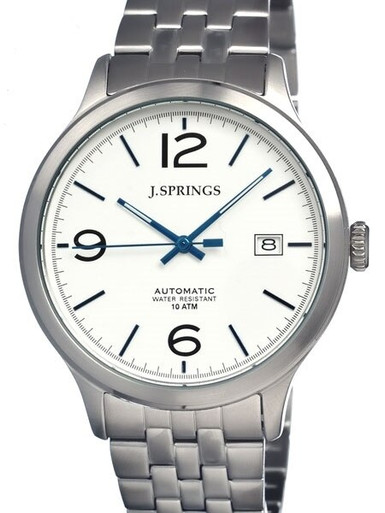 J. Springs Automatic Dress Watch with a 42mm Case and White Dial #BEA015