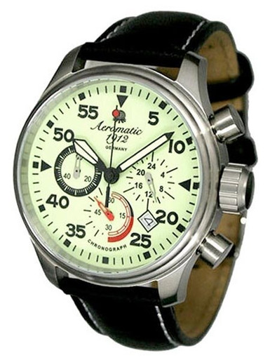 Aeromatic 1912 Aviator Chronograph with Luminous Dial #A1342