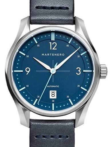 Martenero Kerrison Automatic Watch with Blue Dial, Sapphire Crystal #KER003