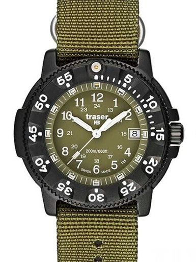 Traser Commander Military Titanium Watch with Sapphire Crystal, Carbon ...