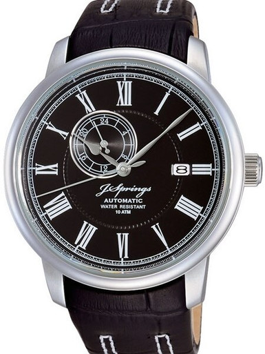 J. Springs 45mm Automatic 24-Jewel Classic Watch with 24-hour sub-dial ...