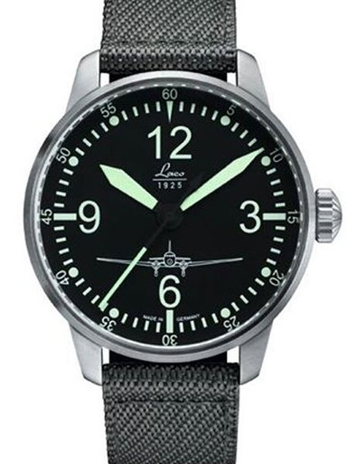 Laco DC-3 Homage 21-Jewel Automatic (Limited Edition) Pilot Watch with ...