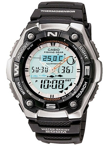 Casio Sports and Fishing Analog-Digital Watch with Fish Indicator ...