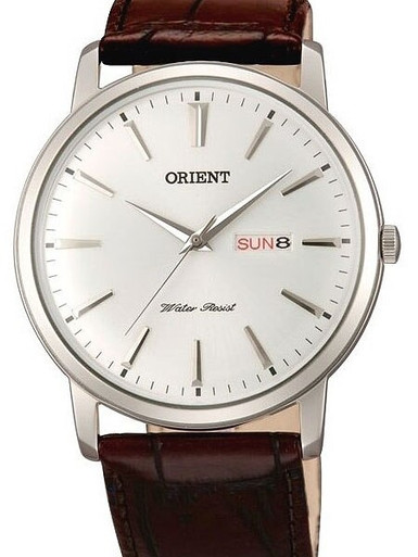 Orient Capital Quartz Analog Dress Watch with Day and Date Window #UG1R003W