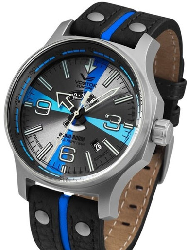 Vostok-Europe Radio Room, Automatic Watch with a Grey-Blue Dial #595A534