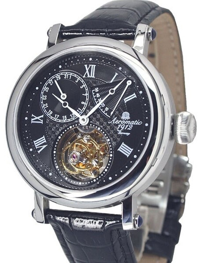 Aeromatic 1912 Flying Minute Tourbillon Hand Wind Watch with Power ...