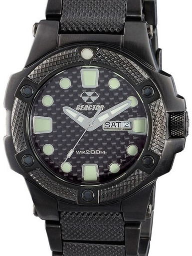 Reactor Meltdown Watch with SuperLuminova Illumination, Black Nitrided ...