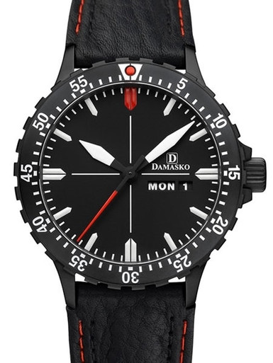 Damasko DA44BK Swiss Automatic Pilot Watch with Rotating 12-hour Bezel