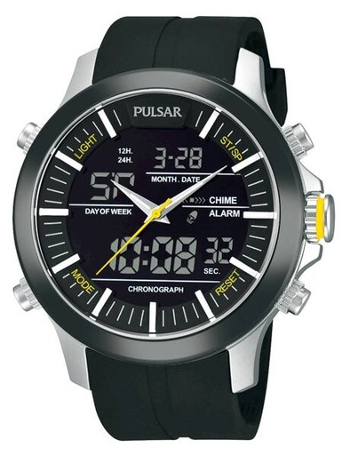 Pulsar Analog-Digital Watch with a 46mm stainless steel case #PW6001