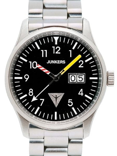 Junkers JU-52 Big Date Watch with Aviator Instrument Style Hands #6262M-2