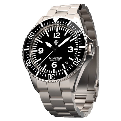 NTH Scorpene Black Hi-Beat Automatic Dive Watch with Date #WW-NTH-SCKD