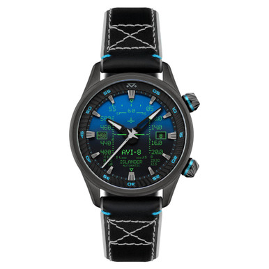 AVI-8 x Islander Limited Edition F14 HUD Automatic with Gradient Blue ...