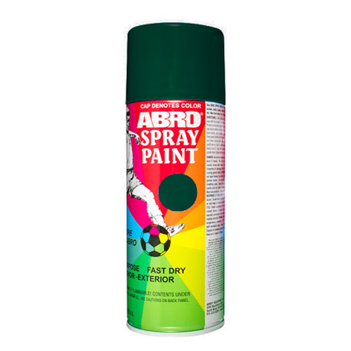 ABRO DARK GREEN SPRAY PAINT 400ML