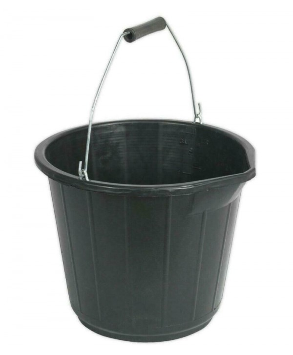 BLACK CONTRUCTION PLASTIC BUCKET