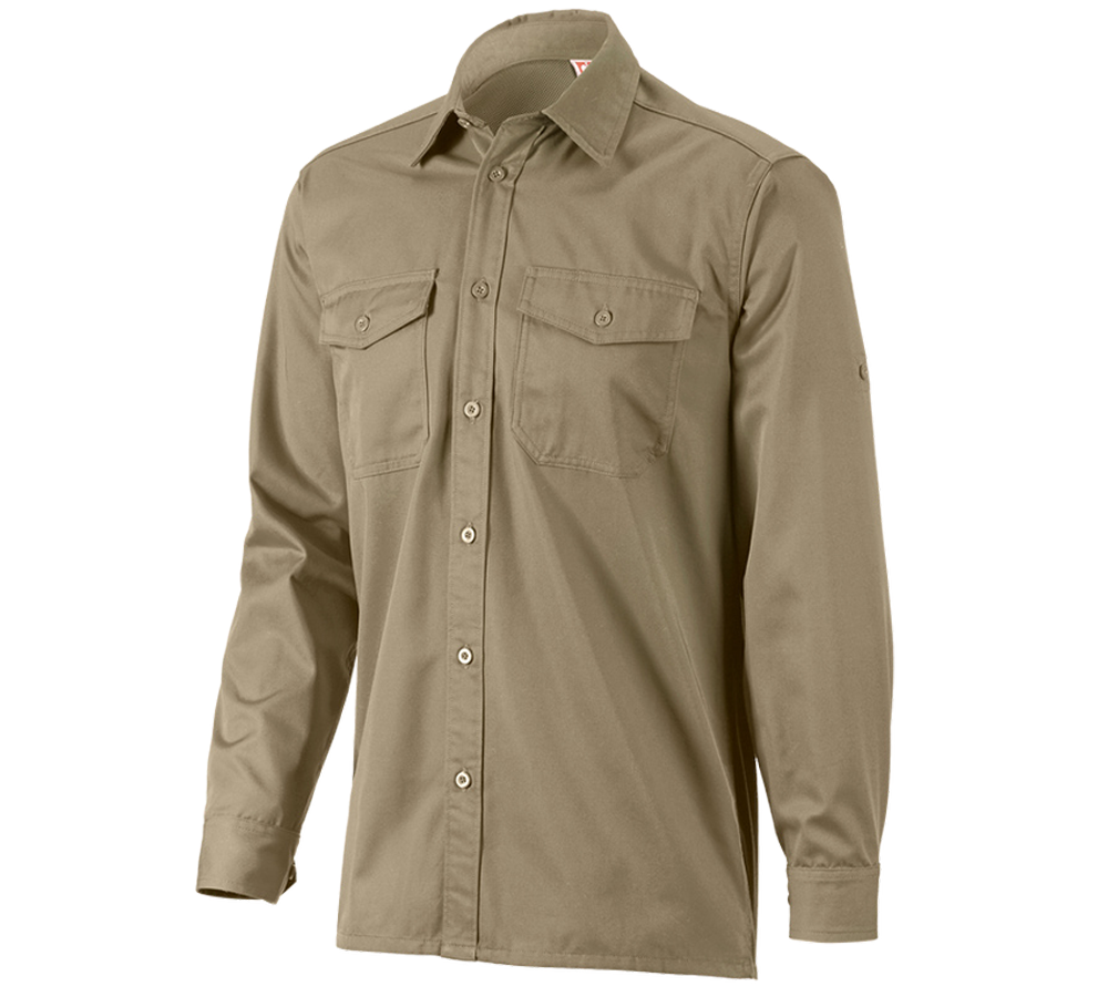 LONG SLEEVE KHAKI WORK SHIRT
