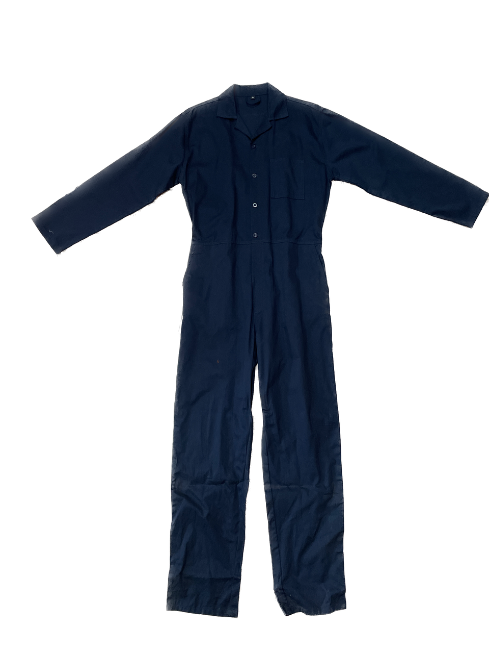 Cotton Navy Blue Long Sleeve Coverall