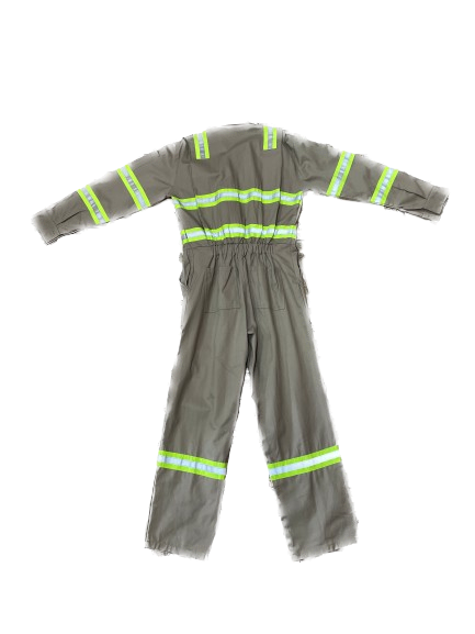 SAS Full Sleeve Overall with Silver and Green Reflective Strip