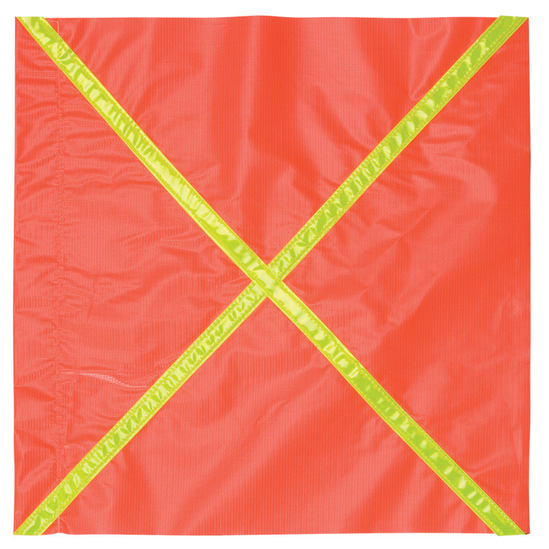 ORANGE REFLECTIVE FLAG FOR ROAD SAFETY