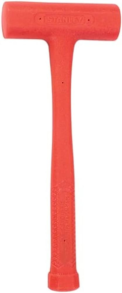 STANLEY 57-534 52-OUNCE COMPO-CAST STANDARD HEAD SOFT FACE HAMMER, ORANGE