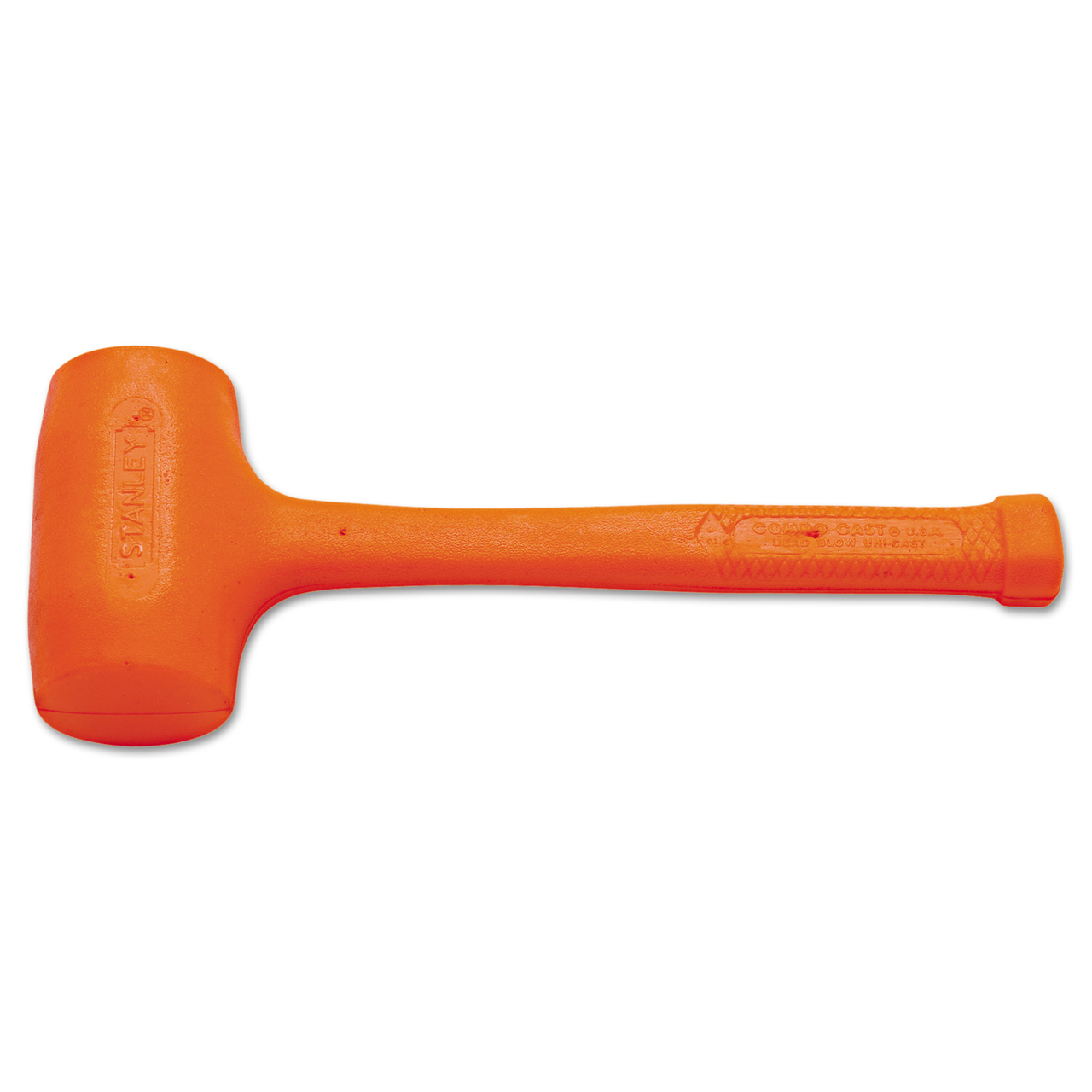 STANLEY 57-534 52-OUNCE COMPO-CAST STANDARD HEAD SOFT FACE HAMMER, ORANGE