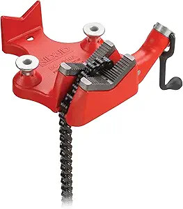 RIDGID 40215 MODEL BC810 TOP SCREW BENCH CHAIN VISE, 1/2-INCH TO 8-INCH ...