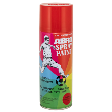 ABRO FIRE RED SPRAY PAINT 400ML