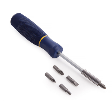 IRWIN 2013287 5-IN-1 MAGNETIC SCREWDRIVER, BLUE