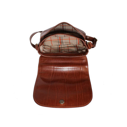Chiarugi Classic Range Italian Leather Saddle Shoulder Bag