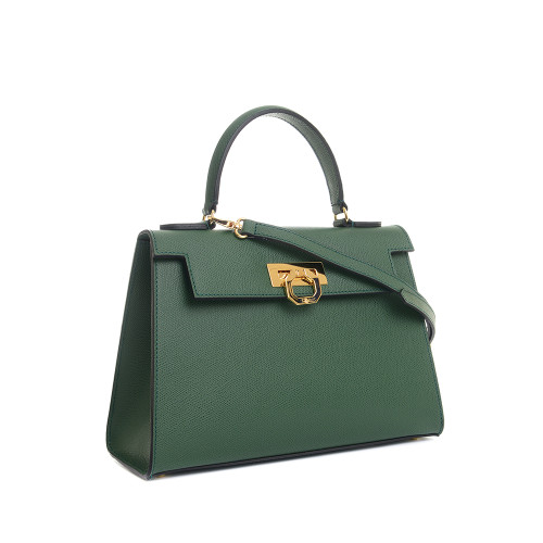 Carbotti Elena Italian designer Leather Grab Handbag