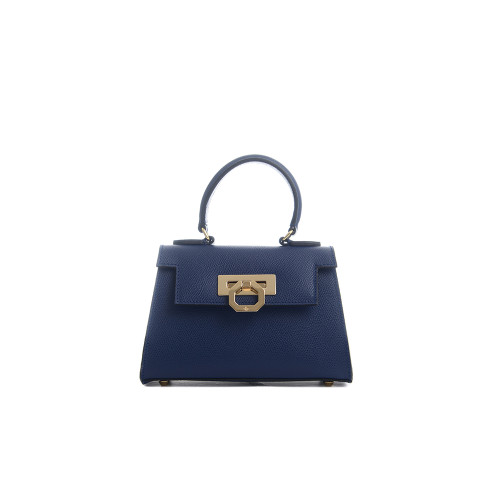 Carbotti Licia Italian designer Leather Compact Grab Handbag
