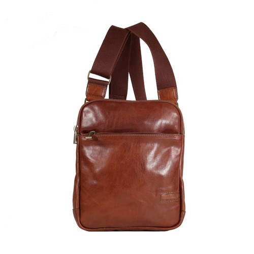 Chiarugi Classic Italian Leather Unisex Crossbody Bag