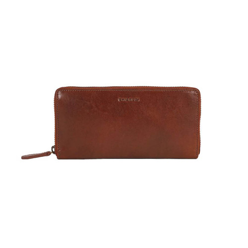 Chiarugi Leather Zip Around Wallet Purse