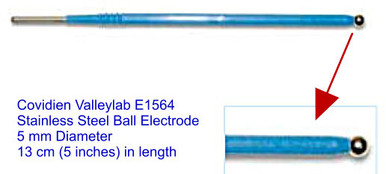 Electrosurgical Stainless Steel Ball Electrode 5mm X 13cm by Covidien ...