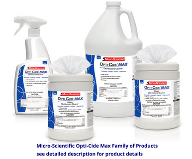 Micro-Scientific Opti-Cide Max 9X12 Inch 65/cn 12cn/Case M60038