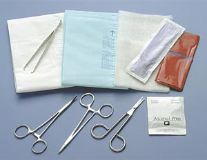 Deluxe Facial Wound Closure Instrument Tray 757