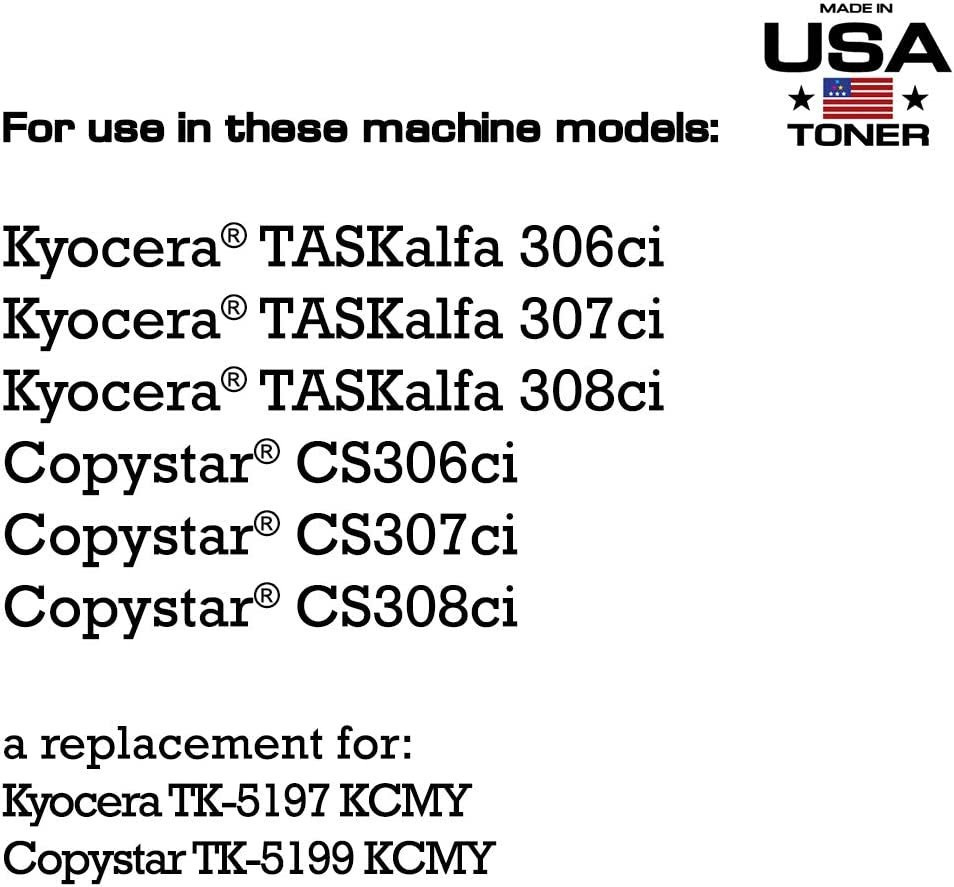 Compatible Kyocera TK-5197, TASKalfa 306ci, 307ci, 308ci, Copystar ...