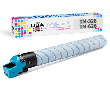 Compatible Konica Minolta Bizhub TN328C, TN626C, AAV8430, ACV1430 Cyan ...