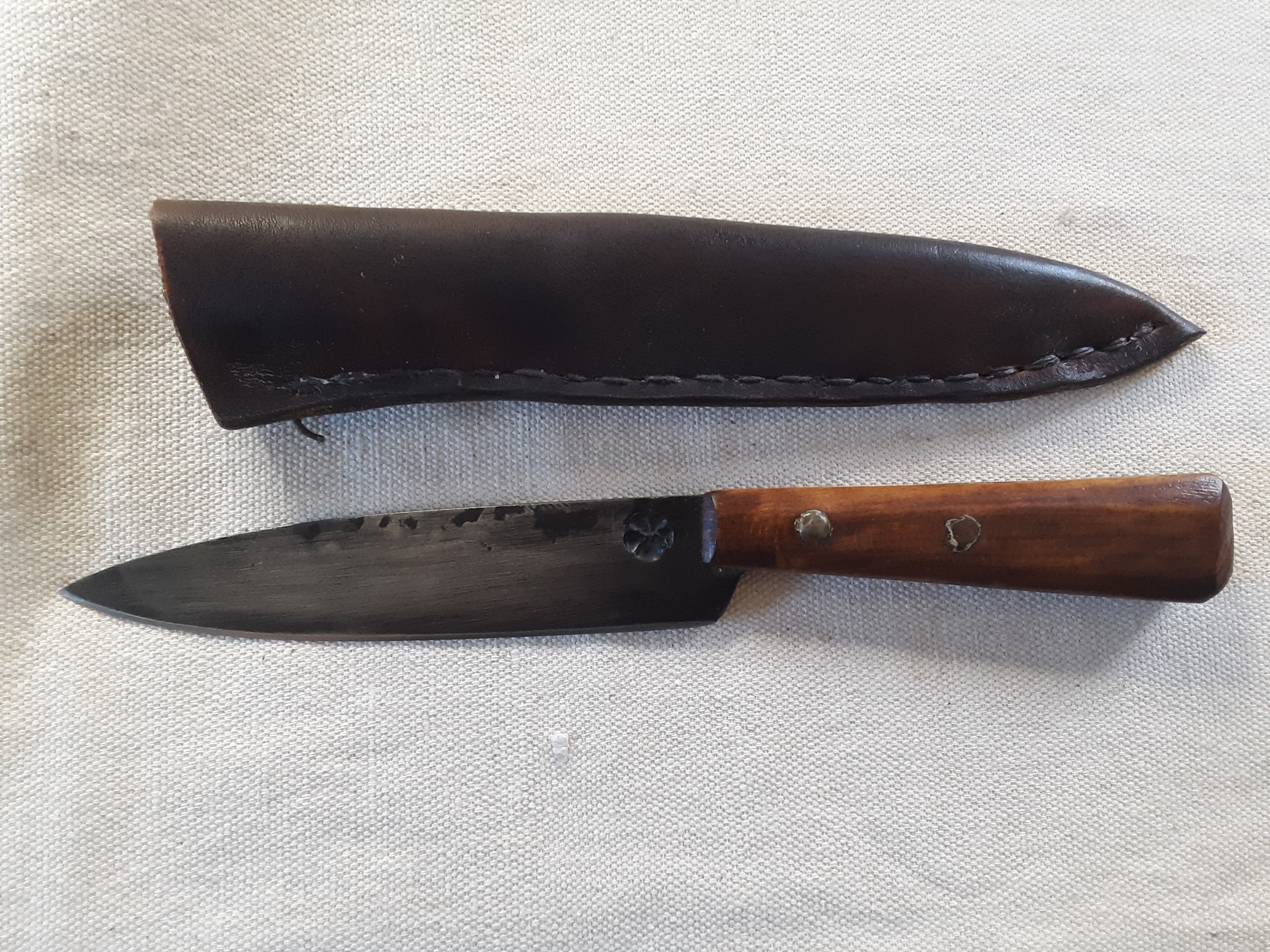 Traditional 18th century french boucheron half tang trade knife #2