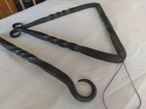 Hand forged dinner triangle