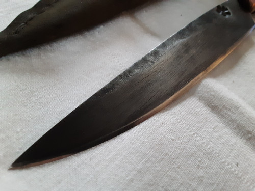 Dutch style trade knife with straight back blade
