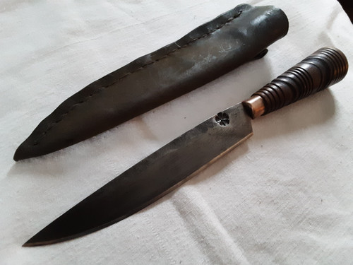 Dutch style trade knife with straight back blade